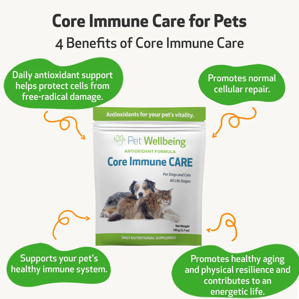 Pet Wellbeing - Core Immune CARE (105g) for Canine & Feline – Infinity ...